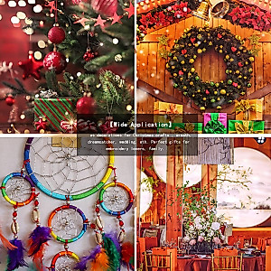 Matchne Embroidery Hoop 2 Pack 6PCS 4Inch to 10Inch Easily Loosen/Tighten Cross Stitch Supplies & Needlework Supplies Bamboo Wooden Hoops for Crafts