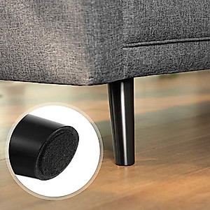 VASAGLE Convertible Couch Sofa Bed, Fabric Upholstered Seat Pad, Sturdy Wooden Frame, Easy Assembly, 69.7 x 32.3 x 32.3 Inches, Gray