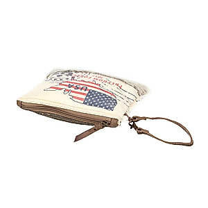 Myra Bag Verge Canvas & Cowhide Wristlet