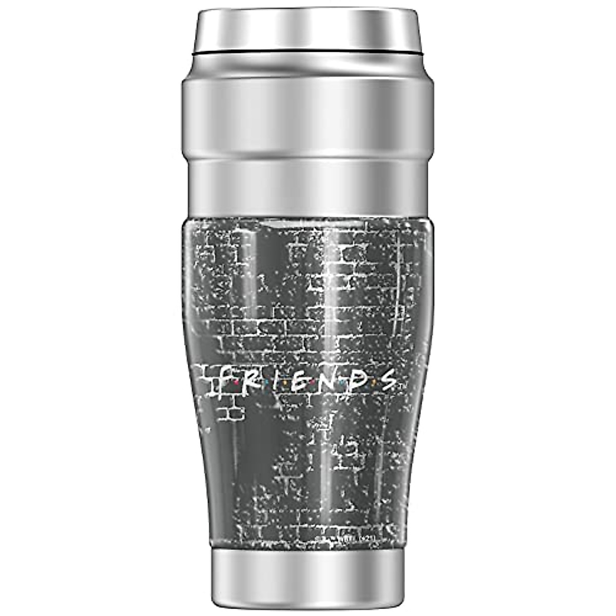 THERMOS Friends Life Is Better With Friends STAINLESS KING Stainless Steel Travel Tumbler, Vacuum insulated & Double Wall, 16oz