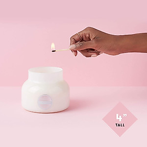 Capri Blue Scented Candle - Cotton Wick - Luxury Aromatherapy Candle - 19 Oz - Volcano - White