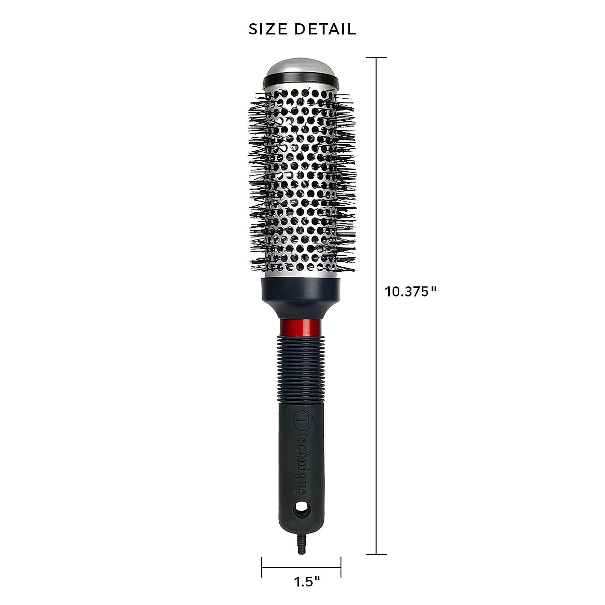 Cricket Thermal Hair Brush #350 1.5” for Blow-Drying, Curling, and Styling – Heat-Retaining Barrel with Anti-Static Tourmaline Bristles, Round Thermal Brush, Ideal for All Hair Types