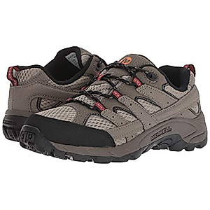 Merrell Moab 2 Low LACE Hiking Sneaker, BARK Brown, 4 Wide US Unisex Big_Kid