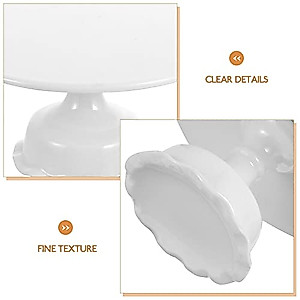 GANAZONO Serving Platter Cake Pedestal Porcelain Cake Stand Display Cake Holder Cake Plates Buffet Treat Stand Tray Fruit Plate Nuts Container Cupcake Stand Snack Ceramics Ceramic Plate