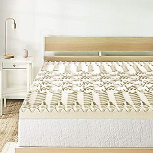 Mellow 3 Inch 5-Zone Memory Foam Mattress Topper, Fresh Copper Infusion, CertiPUR-US Certified, Full