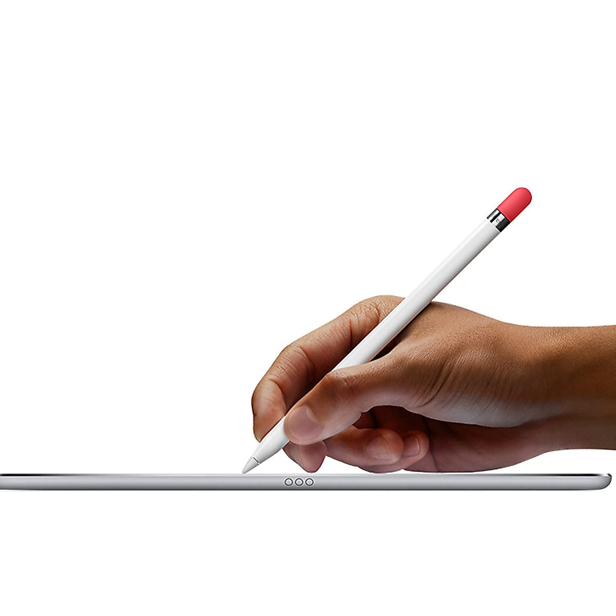 [6 Pack] Fudda Replacement Cap for Apple Pencil 1st Generation - Silicone Protective Cap Cover Compatible with iPad Pro 9.7/10.5/12.9 Pen (Black, Navy, Red, White, Mint, Pink)