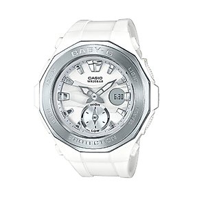 Casio G-Shock BGA-220-7A Wht/Silver Silver Bezel - White Silver/One Size