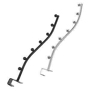Zerodeko 2pcs Clothes Hook Metal Clothes Rack Peg Board Hooks Heavy Duty Clothes Hanger Rack Rolling Clothes Rack Closet Rod Storage Organizer Heavy Duty Coat Hook Hooks for Hanging Clothes