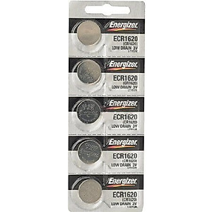 Replacement Batteries Energizer CR1620 for Cayeye, Sigma, Knog, Planet Bike & Mnay Others. Card of 5.