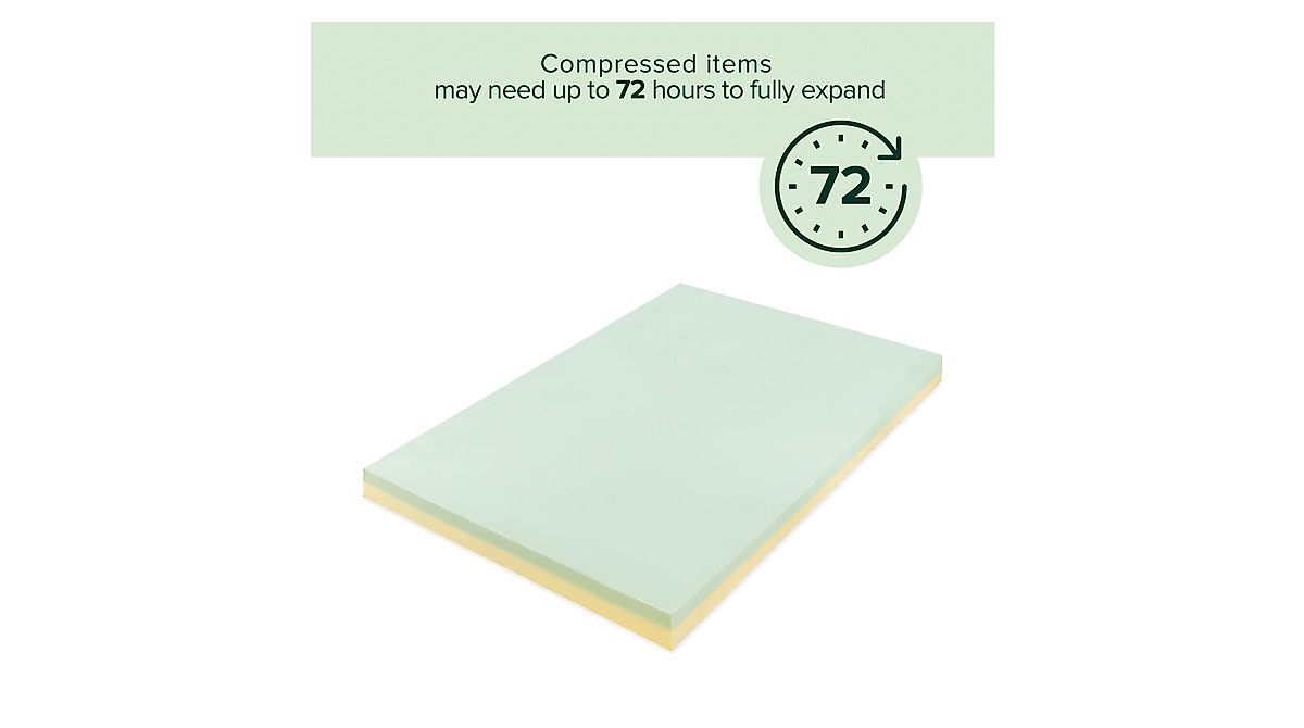 ZINUS Green Tea Mattress Topper - Soft, Pressure-Relieving & CertiPUR ...