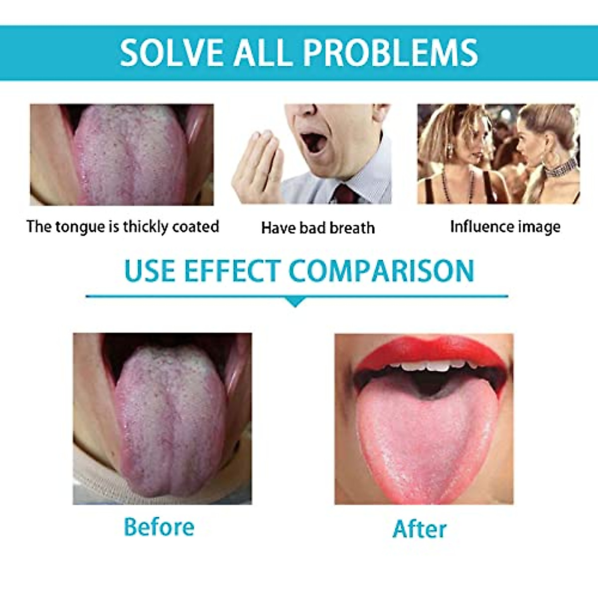 Yiwafu 4 Pack Tongue Scraper,Stainless Steel Tongue Cleaners,Tongue Scraper for Adults, Reduce Bad Breath and Fresh Breath(Silver)