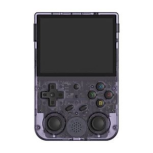 RG353V Retro Handheld Game Console - Dual OS Android 11 and Linux - 64Gb TF Card Pre-Installed with 4452 Games - Handheld Emulator 3.5 IPS Screen 3200 Mah Battery. Plug & Play Video Games (RG353V-Purple)
