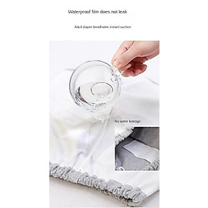 Adult Incontinence Underwear for Bedwetting, Three Layers Waterproof Pants for Men and Women, Breathable and Washable Urinary Leakage Protection Pants for Elderly (Shorts,XL)