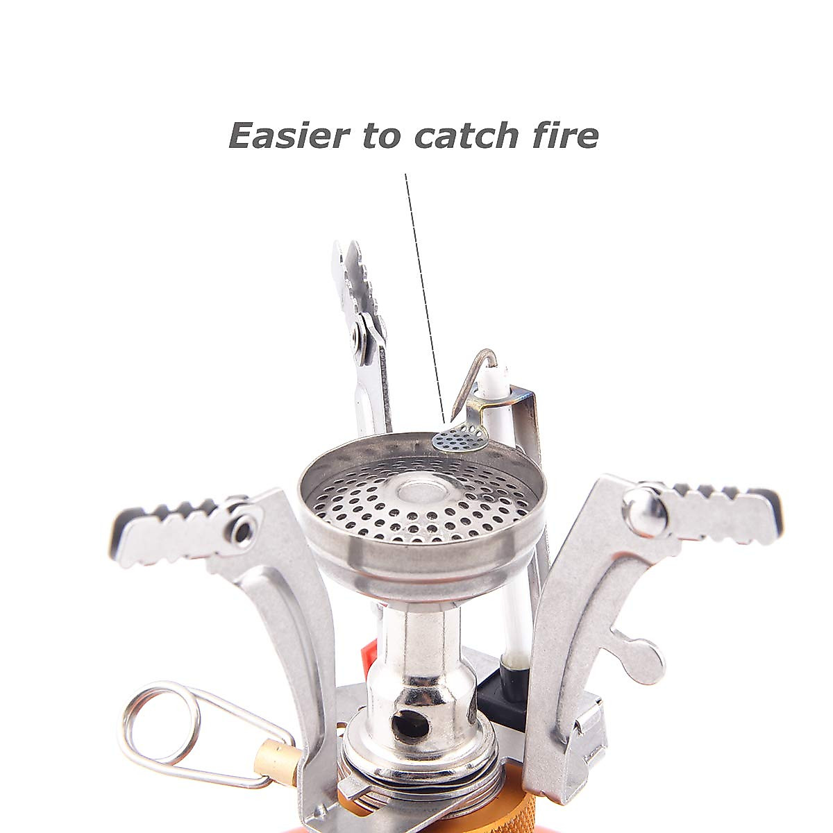 Ultralight Backpacking Stove Portable Camping Stove with Piezo Ignition Perfect for Camping, Hiking and Backpacking Trips