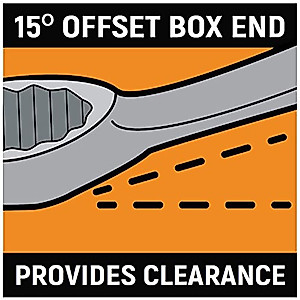 GEARWRENCH 28 Pc. 6 Pt. Combination Wrench Set, SAE/Metric - 81923, Chrome