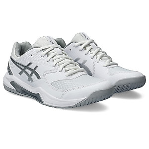 ASICS Women's Gel-Dedicate 8 Tennis Shoe, 7, White/Pure Silver
