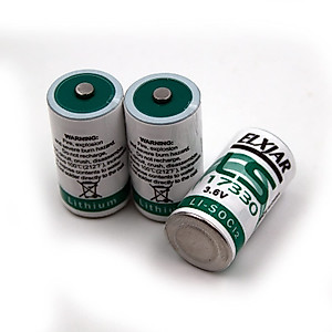 YUTSUJO (3-Pack) 3.6V 2100mAh 2/3A LS17330 Lithium Battery Pack for SAFT Hunting Dogs, Carbon Monoxide Detectors, Intrusion Sensors, Invisible Fencing,Smart Utility Metering, Emergency Backup