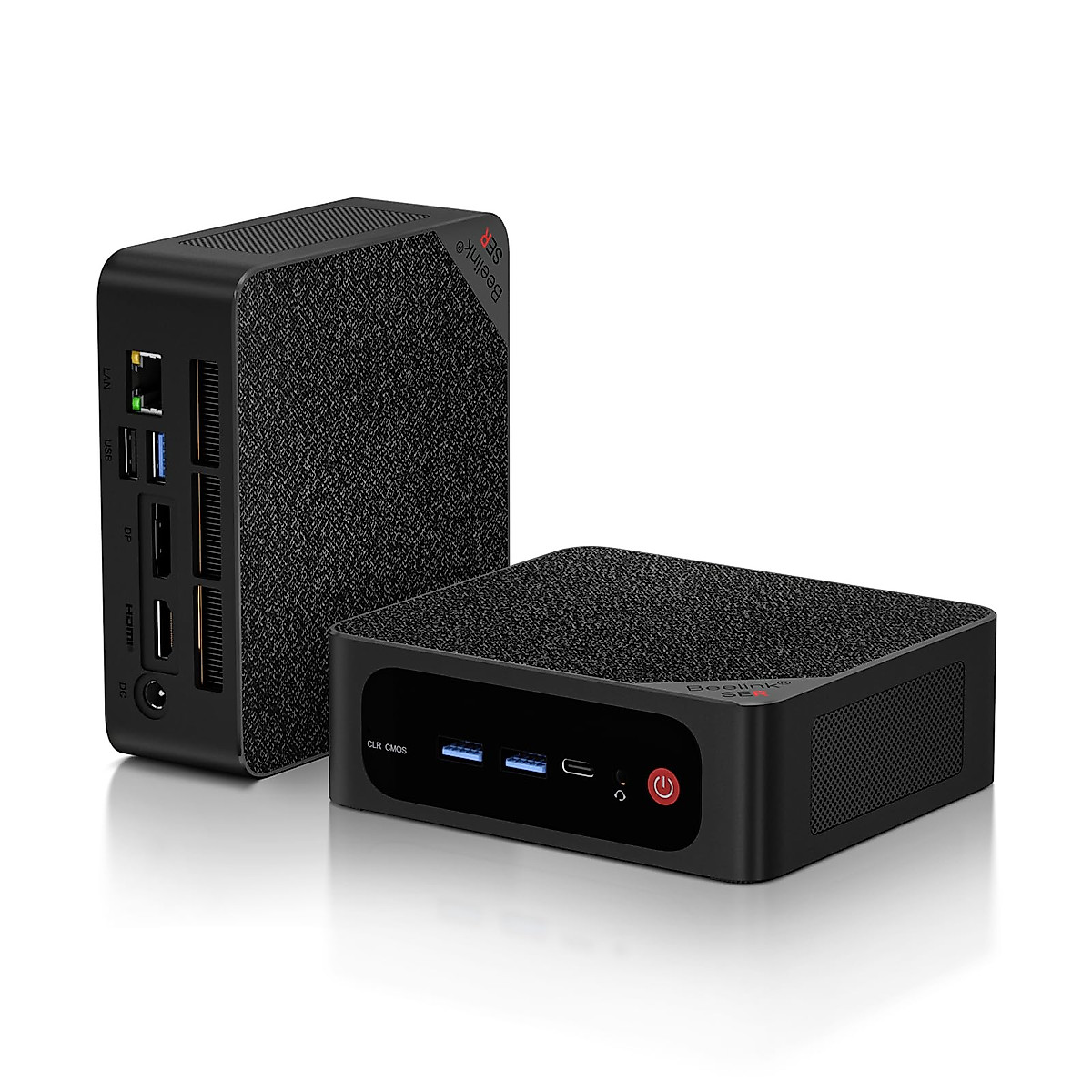 Beelink SER5 MAX Mini PC, AMD Ryzen 7 5800H(up to 4.4GHz) 8C/16T, Mini Computer 32GB DDR4 RAM 500GB NVMe SSD, Mini Desktop Computer 4K@60Hz Triple Display HDMI&DP&USB-C WiFi6/BT5.2/WOL/HTPC/W-11 Pro