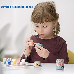 2-Pack Wind Chime Kit Arts and Crafts DIY Wind Powered Musical Chime Gift for Boys and Girls Construct & Paint Crafts for Kids Ages 4 5 6 7 8