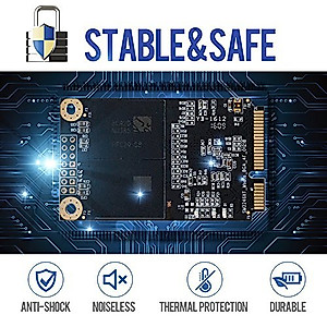 SSD SATA mSATA 120GB Shark Internal Solid State Drive High Performance Hard Drive for Desktop Laptop SATA III 6Gb/s Includes SSD 16GB 32GB 60GB 64GB 120GB 128GB 240GB 250GB 480GB 500GB (120 GB, MSATA)