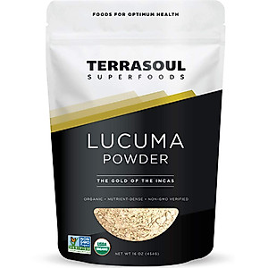 Terrasoul Superfoods Organic Lucuma Powder, 16 Oz - Sugar Substitute