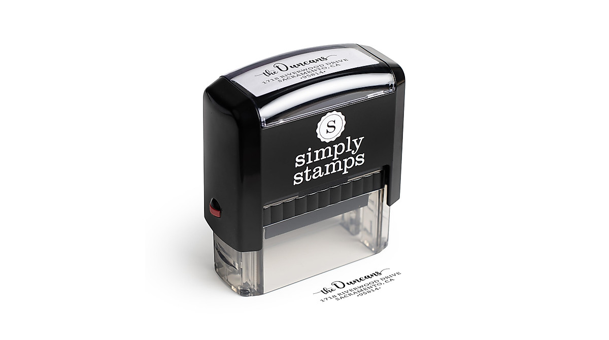 Personalized Self-Inking Address Stamp for Couples