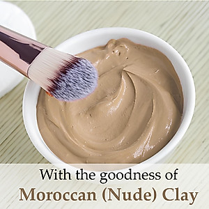 Moroccan Rhassoul Clay (Nude) Powder | Ghassoul Clay | mi nature | Skin care mask for deep cleansing,nourishing,detoxifying| Hair Cleanser and nourishing| 227g(8oz)