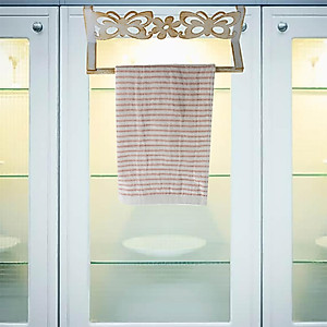 Kitchen Towel Holder Over Door Towel Rack Cabinet Towel Holder Kitchen Towel Rack for Dish Towel Hand Towel Bathroon Doors