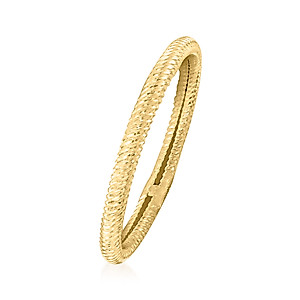 Ross-Simons 18kt Yellow Gold Twisted Ring. Size 8