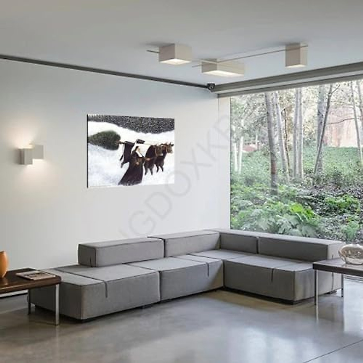 Artist Lowell Herrero Works Naive Art American Folk Art Cow Art Poster Canvas Poster Wall Art Decor Print Picture Paintings for Living Room Bedroom Decoration Frame-style 20x16inch(50x40cm)