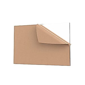 INTELLIMADE, Acrylic Sheet Plexiglass 20" x 24" Rectangle Panel 1/4" (6mm) Thick, Cast Plexi Glass Board with Protective Paper for Signs, DIY Display Projects, Craft and Easy to Cut, Clear, 1-Pack