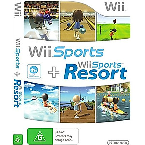 Nintendo Wii Sports / Wii Sports Resort - 2 Games on 1 Disc Bundle Version