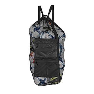 Fitdom Soccer Ball Bag Mesh, Soccer Ball Bags For Coaches, Mesh Ball Bag, Ball Bags Mesh, Mesh Sports Bag, Beach Toy Bag Mesh Extra Large, Drawstring Mesh Bag, Sports Equipment Storage, Mesh Beach Bag