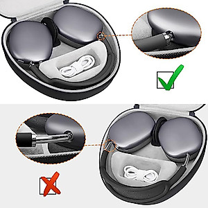 Hard Case for New AirPods Max, Travel Carrying Headphone Case with Funny Print Music Earpad Cover Protective Portable Storage Bag Gift APM2