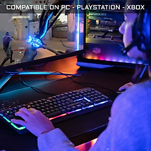 G-LAB Combo Selenium - 4 in 1 Gaming Set - Backlit QWERTY Gaming Keyboard, 3200 DPI Gaming Mouse, Headset Gaming, Non-Slip Mouse Pad – Gamer Pack Compatible with PC/PS4/PS5/Xbox One/Xbox Series X