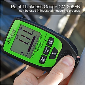 Paint Thickness Meter CM-205FN | Best Mil Coating Depth Gauge Tester for Cars with Resol 0.01mil | F/NF Measuring