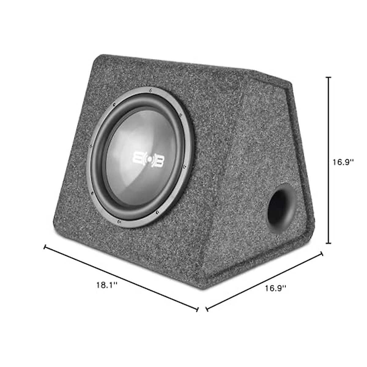 BELVA BSAP112 660W Max Single 12" Powered Vented Subwoofer Enclosure with a Built-in Class D Amplifier