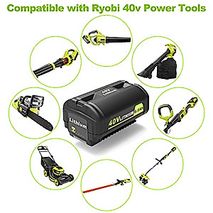 Rocivic 40V 6.0Ah Replacement Battery for Ryobi 40 Volt OP4050A OP4040 OP40404 OP4030 OP4026 OP4050 OP4060A OP40201 OP40261 OP40401 OP40301 Cordless Power Tools Batteries