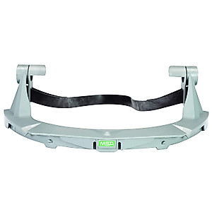 MSA 10116628 V-Gard Frame - Elevated Temperature Applications - Heavy Duty, Fits Full-Brim Hard Hats, Gray, Polycarbonate (PC), Non-Metal, Durable & Replaceable Safety Helmet Accessory/Attachment