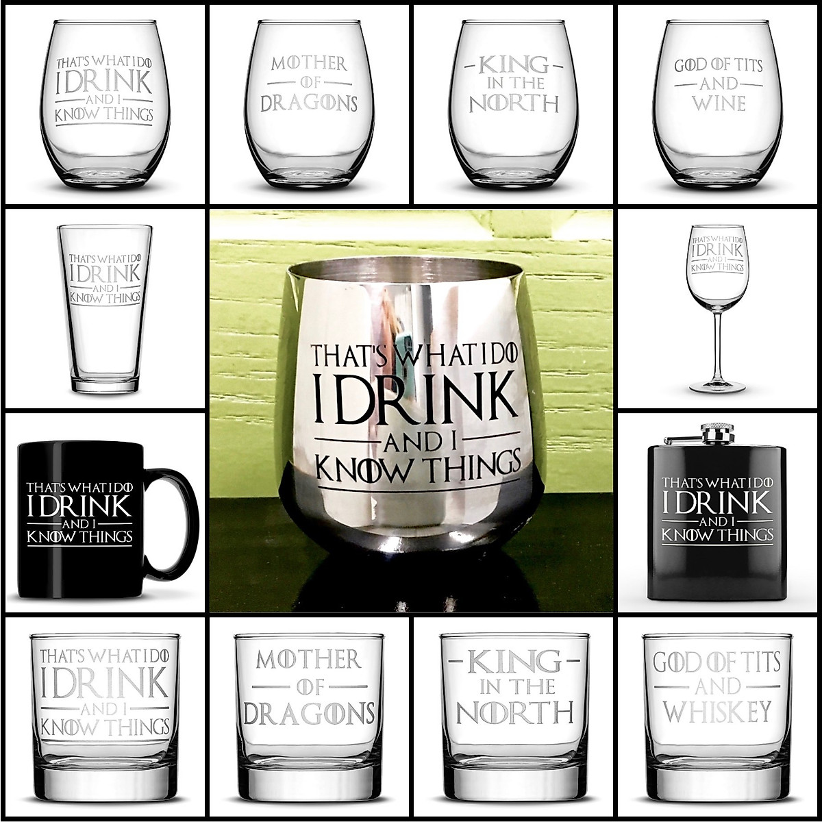 Integrity Bottles Choose your Drinking Glass Quotes, That's What I Do, Wine Glass, Whiskey Glass, Pint Glass, Coffee Mug, Stainless Steel