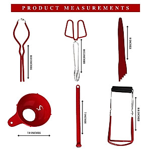 Canning Supplies Starter Kit | Canning For Beginners | Canning Kit | Canning Supplies Jar Wrench, Debubbler For Canning, Jar Lifter, Canning Tongs, Lid Lifter, Canning Funnel, Canning Labels