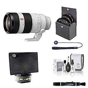 Sony FE 100-400mm f/4.5-5.6 GM OSS Lens for Sony E, Bundle with ProOptic 77mm Filter Kit, Flex Lens Shade, Lens Cleaner, Cleaning Kit, Lens Cap Tether