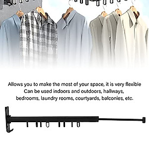 Natudeco Clothes Drying Rack Wall Mounted Clothes Rack Space Saving Dryer Rack Retractable Laundry Drying Rack for Outdoor Balcony Laundry Bathroom