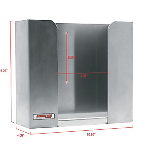Extreme Max 5001.6305 C-Fold Paper Towel Dispenser for Enclosed Race Trailer, Shop, Garage, Storage - Silver