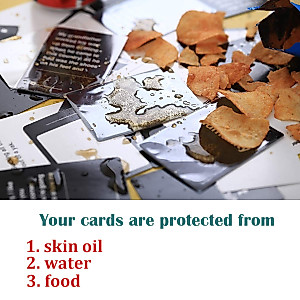 DeElf 1000 Bulk Clear Card Sleeves for Playing Card Standard Size Trading Game Fit MTG Baseball and Sport Cards Acid Free Enhance Penny Protector