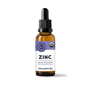 Vimergy Organic Liquid Zinc, 57 Servings – Alcohol Free Zinc Sulfate – Supports Immune Health & Metabolism – Antioxidant – Gluten-Free, Non-GMO, Kosher, Vegan & Paleo Friendly (115 ml)
