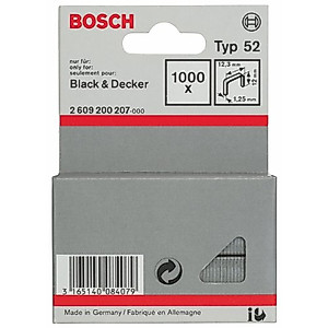 Bosch 2609200207 Fine Wire Staple 12x12, 3mm 1000 Pcs