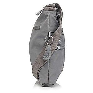 Kipling Alvar Crossbody Bag, Dusty Grey Rim, One Size