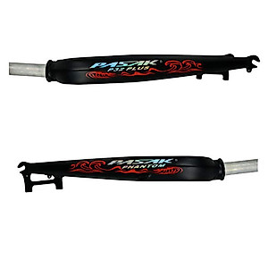 SJHFG 26/27.5/29in Bike Suspension Forks,700C Highway Pure Disc Brake 28.6 Straight Tube Aluminum Alloy Mountain Front Fork (Color : Red)