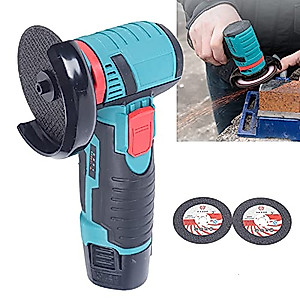 YIYIBYUS Mini Angle Grinder Cordless Brushless M5 Cutter Polishing Grinding Machine 12V 19500rmp Handheld Polisher Power Tool